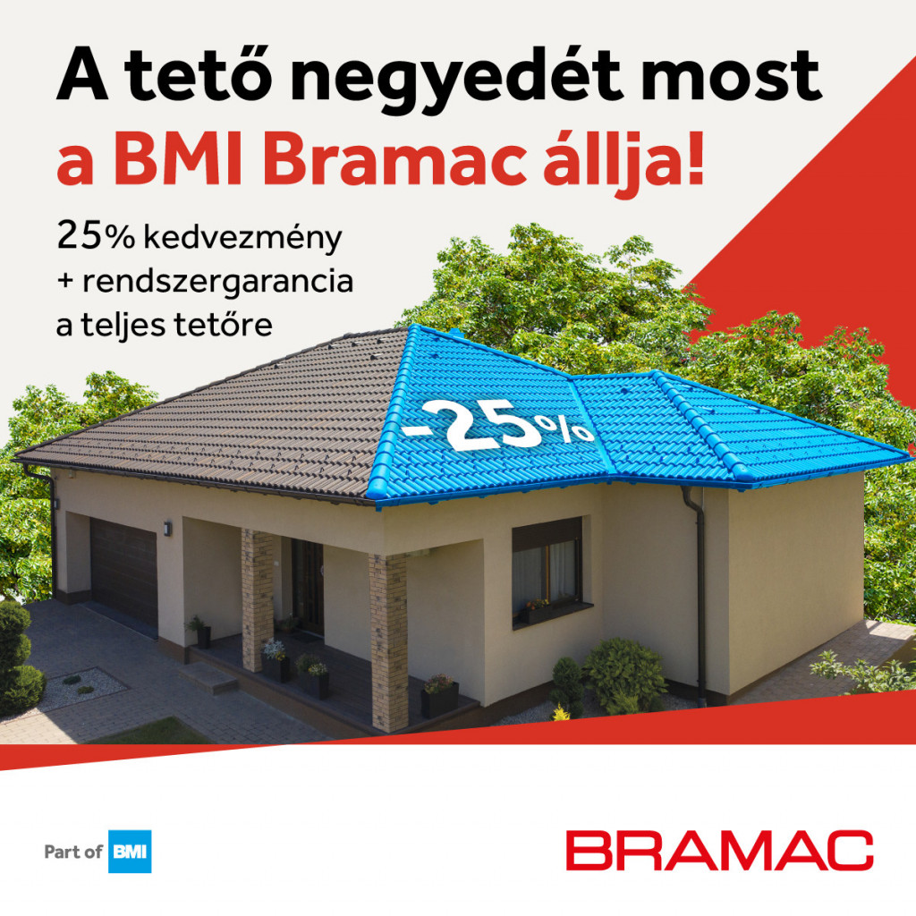 Bramac Tavaszi Tetőcserép Ajánlat - 25% Kedvezmény + Rendszergarancia
